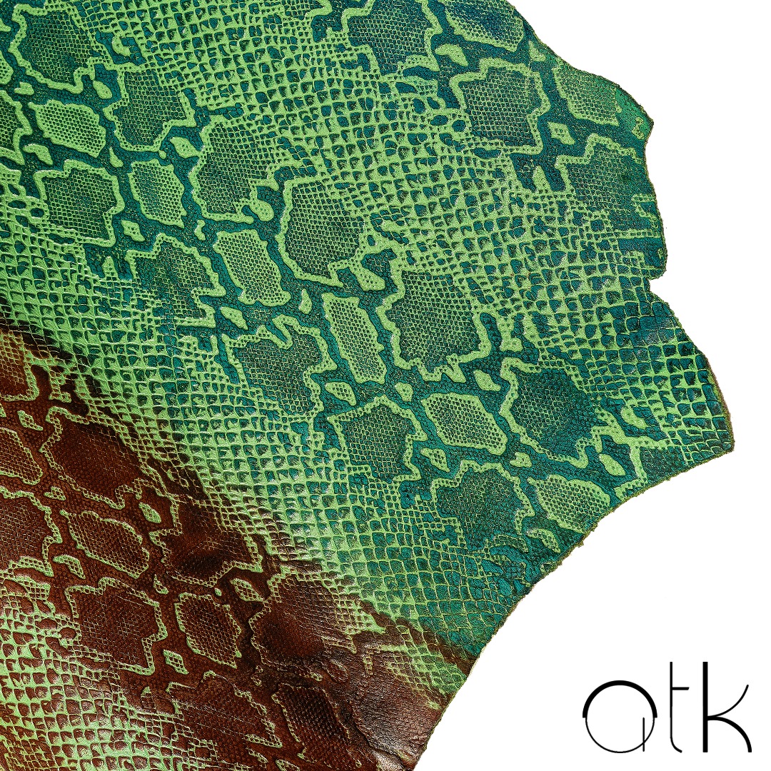 Cobra Print Leather - Snake Print | Akram Tannery Kasur