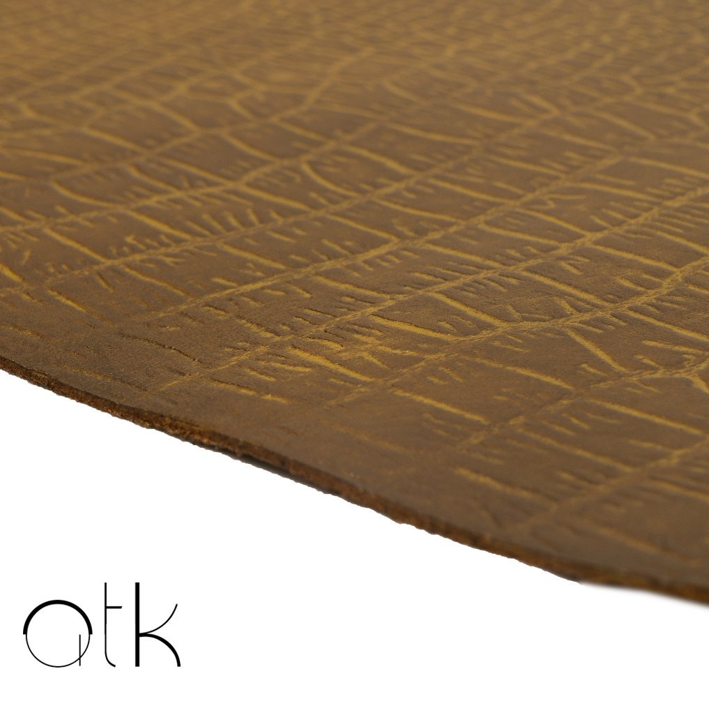Muddy Croc Leather | Embossed Leather